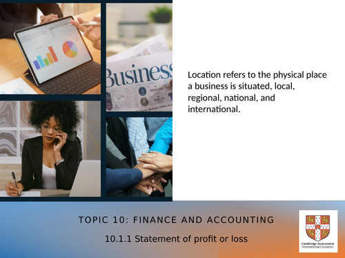 CAIE 9609 A-Level Business Studies Topic 10 | Teaching Resources