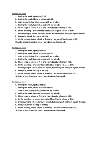 Year 9 Unit 3 - GCSE FRENCH: Ma routine journalière | Teaching Resources