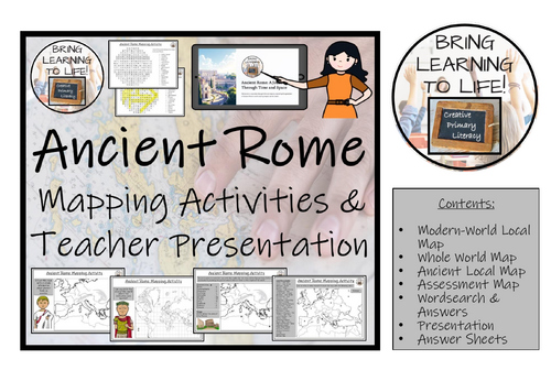Ancient Rome Map Activities and Presentation | Teaching Resources