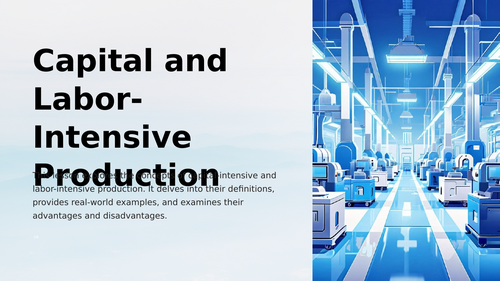 4.1.3 Capital intensive and labour intensive operations | Teaching ...