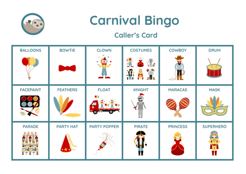 ESL Carnival Bingo | Teaching Resources