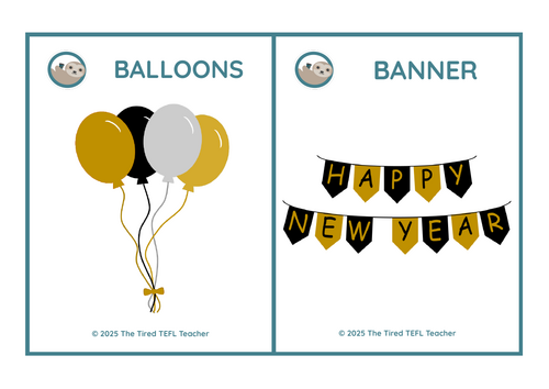 New Year Flashcards | Teaching Resources