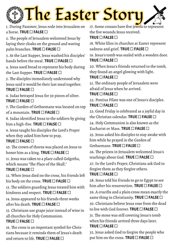 Easter Story: Reading Comprehension | Teaching Resources