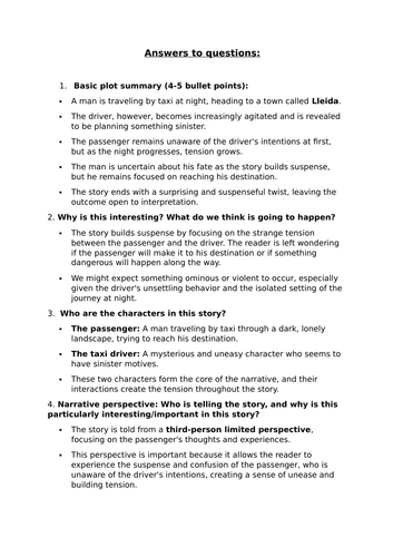 Narrative writing - Component 1 Section B - Eduqas GCSE English ...