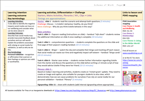 Year 10 Living in the Wider World PSHE Scheme of Work | Teaching Resources