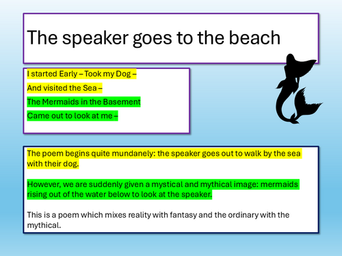 I Started Early Took My Dog | Teaching Resources