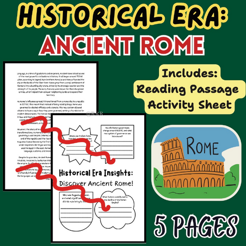 Explore Ancient Rome: Captivating Reading Passage & Writing Activity ...