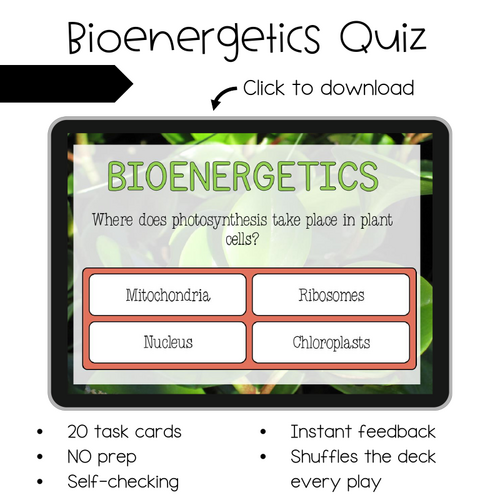 Interactive Bioenergetics Quiz for GCSE & High School Biology | Boom ...