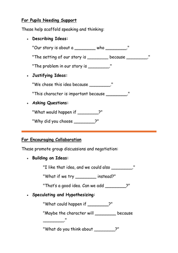Year 1 Lesson Plan: Speaking and Listening Skills | Teaching Resources