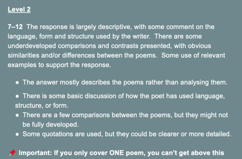 Edexcel IGCSE Poetry: Student Answers, Mark Scheme + Grade Boundaries ...