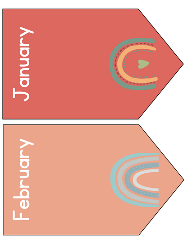 Birthday month banner | Teaching Resources