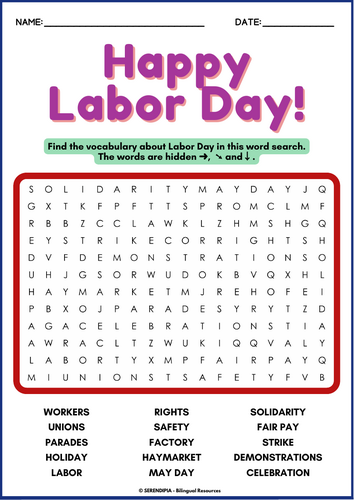 History of Labor Day (U.S.) | NO PREP READING & WRITING LESSON | Middle ...