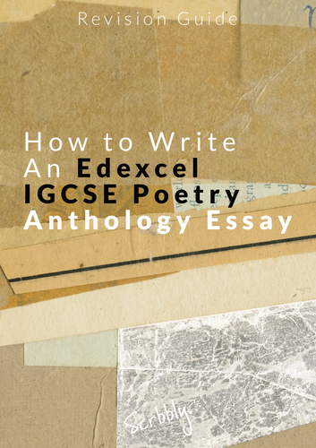 FREE 10hr Revision Plan for Edexcel iGCSE Poetry Students | Teaching ...
