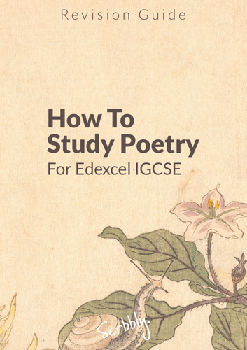 FREE 10hr Revision Plan for Edexcel iGCSE Poetry Students | Teaching ...
