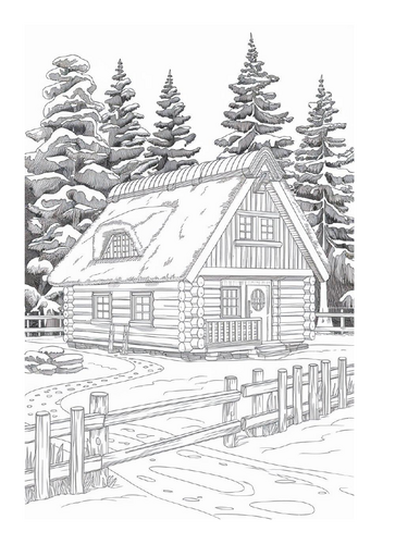 80 Winter Wintry Snow Ice Themed Coloring Sheets A4 Pages Mindfulness ...