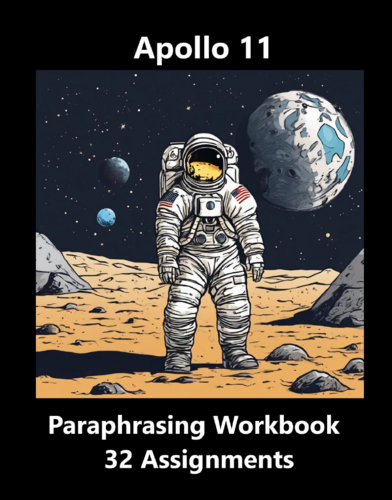 Apollo 11 Mission Paraphrasing Worksheet Packet (32 Assignments ...