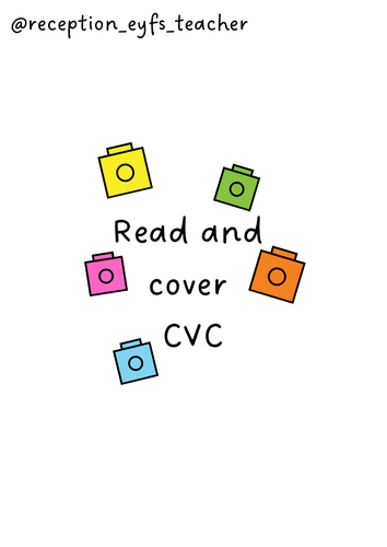Read and Cover CVC Mat | Teaching Resources