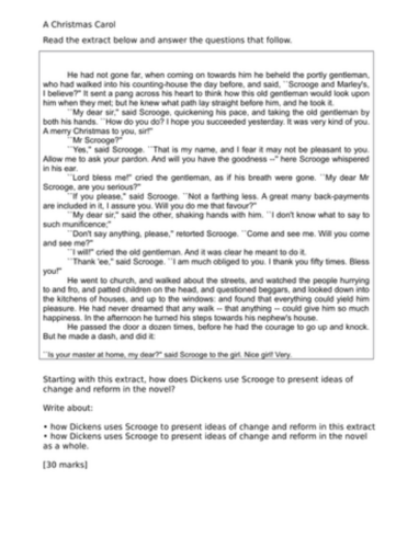 A Christmas Carol | Teaching Resources