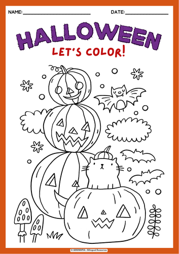 Halloween For Kids || ACTIVITIES PACK || Flashcards, Memory Game ...