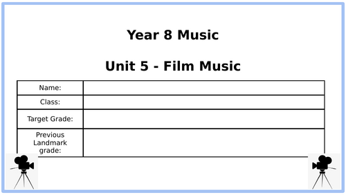 Year 8 Music - Film Music | Teaching Resources