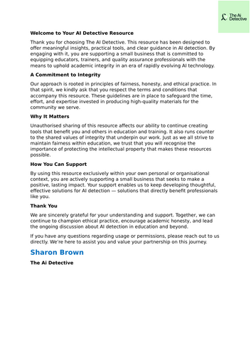 AI Use in Assessments Policy for Students | Teaching Resources