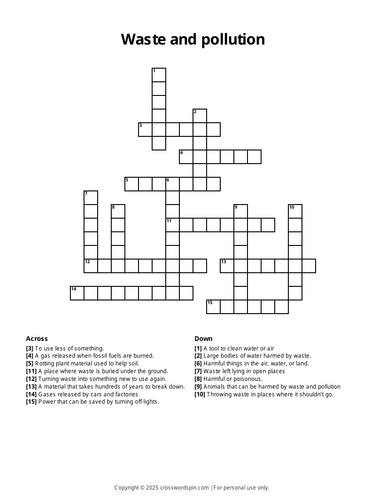 Sustainability crossword bundle (KS3) | Teaching Resources