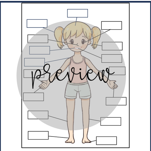 French Body Parts Worksheet | Label the Body Parts | KS2 KS3 MFL ...