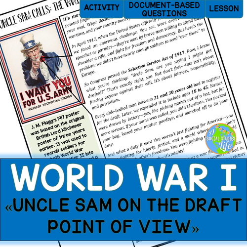 Uncle Sam World War I Draft | Teaching Resources