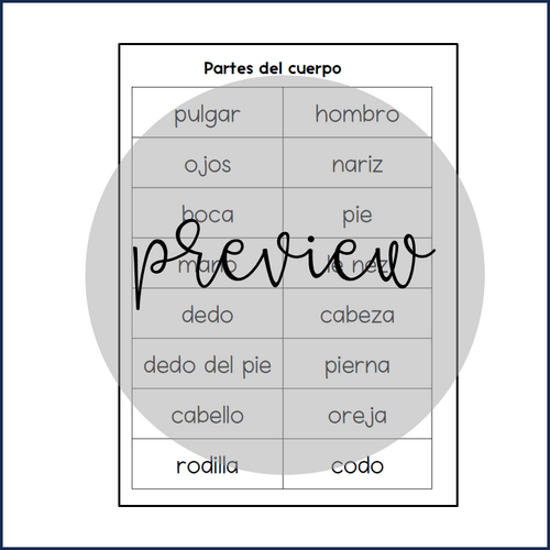 Engaging Spanish Body Parts Worksheet – Interactive Learning for Kid ...