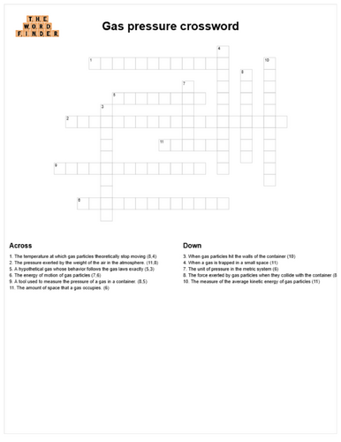Key stage 3 chemistry states of matter crossword bundle | Teaching ...