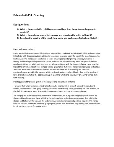 Fahrenheit 451 | Teaching Resources