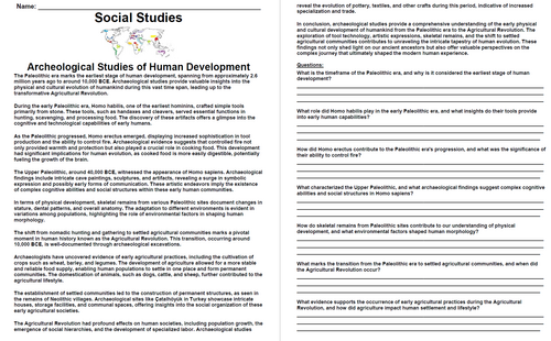California 6th Grade Social Studies Curriculum Worksheet Packet ...
