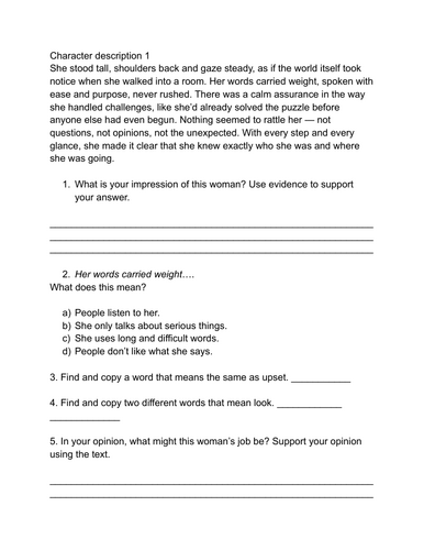 UKS2 short reading comprehension tasks | Teaching Resources