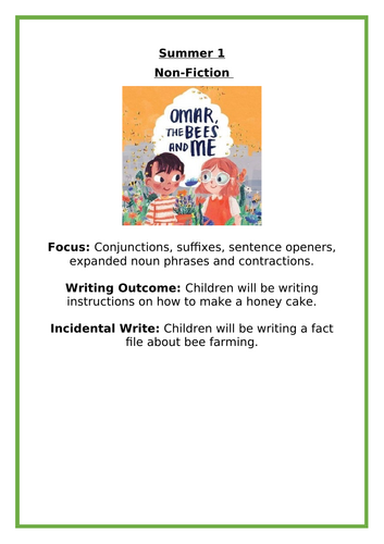 Omar, the Bees and Me - Year 2 Writing - Week 1 | Teaching Resources