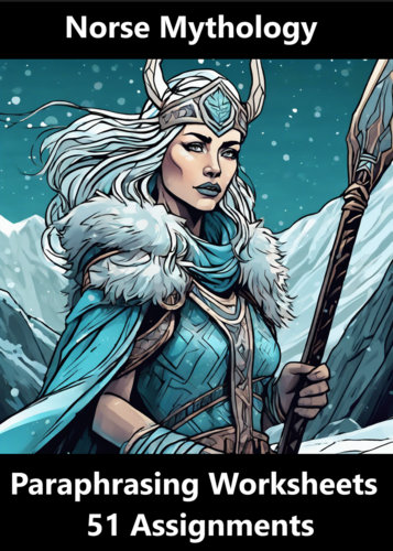 Norse Mythology Paraphrasing Worksheet Packet (51 Assignments ...