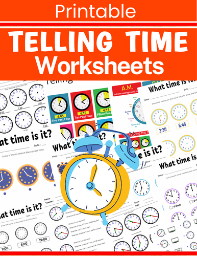 Printable Telling Time Worksheets – Learn to Tell Time with Fun ...