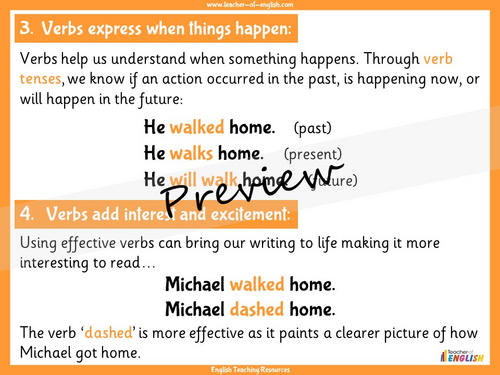 Verbs - Year 5 and 6 | Teaching Resources