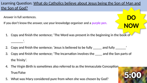 2.4 Jesus as Son of Man and Son of God | Teaching Resources