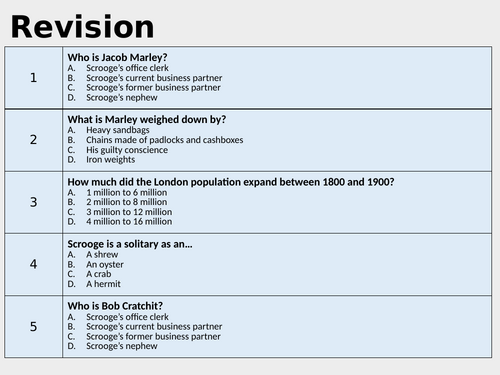 A Christmas Carol Scheme of Work | Teaching Resources