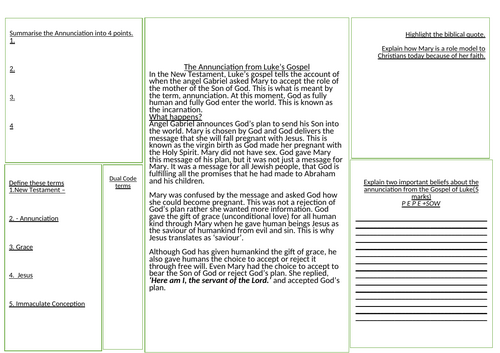 2.2 God's message to Joseph AQA B Catholic Christianity | Teaching Resources