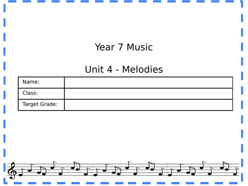 Year 7 Music - Melodies on Keyboards | Teaching Resources