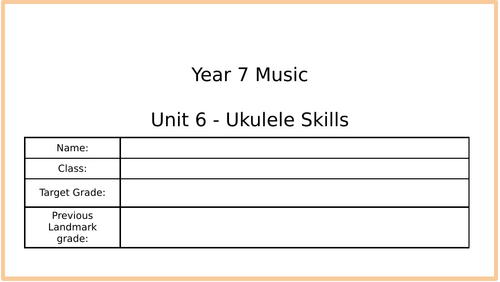 Year 7 Music - Ukulele's | Teaching Resources