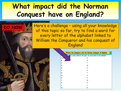 Impact of Norman Conquest | Teaching Resources