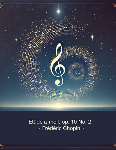 Etüde a-moll Piano Music Sheet | Teaching Resources