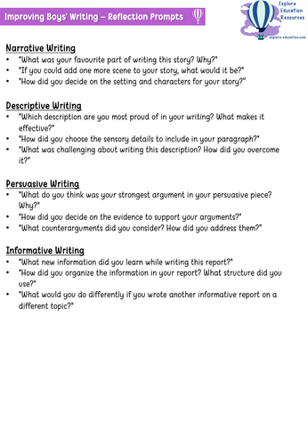 Improving Boys' Writing - Training Course for INSET days / Staff ...