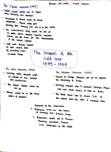 Superpower Relations and the Cold War 1941-1991 Pearson Edexcel GCSE/A ...
