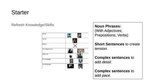 Gothic for Year 9 or 10 Unit: Introducing Key Skills for Creative ...