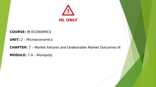 IBDP Economics 7. Market Failure and Socially Undesirable Outcomes III ...
