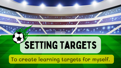 Football Themed Learning Target Setting | Teaching Resources