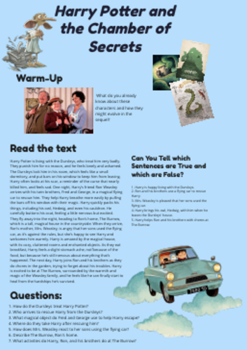Harry Potter and the Chamber of Secrets | Teaching Resources